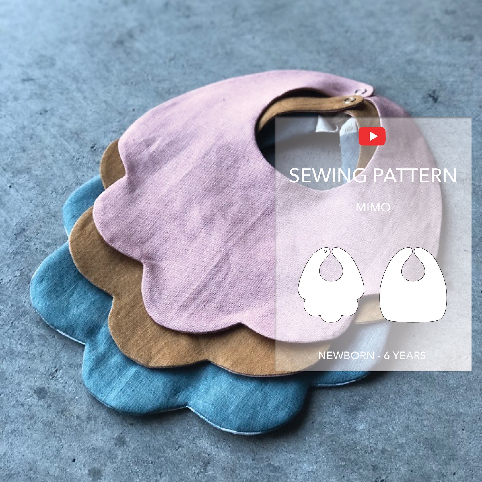 MIMO Baby Bib Set PDF Sewing Pattern – Atelier MIMITO